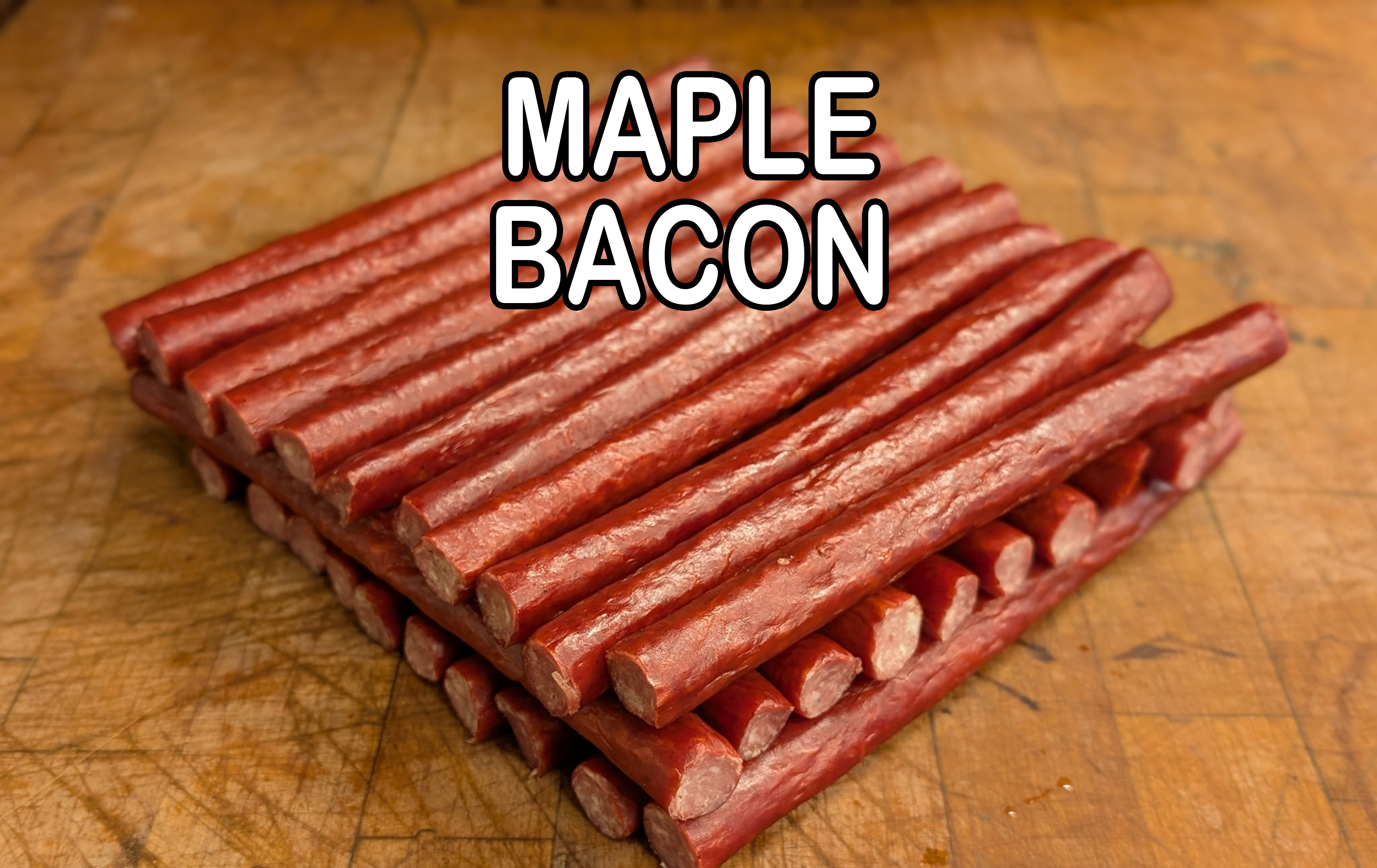 Smoked Specialty Sticks (Maple Bacon) - 10 pack - Vacuum Packed ...